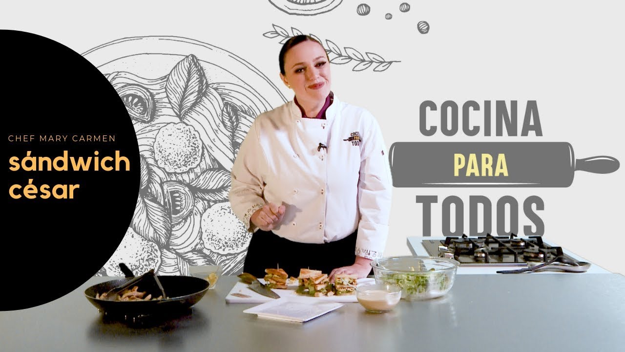 Cocina Para Todos: Sándwich César - YouTube