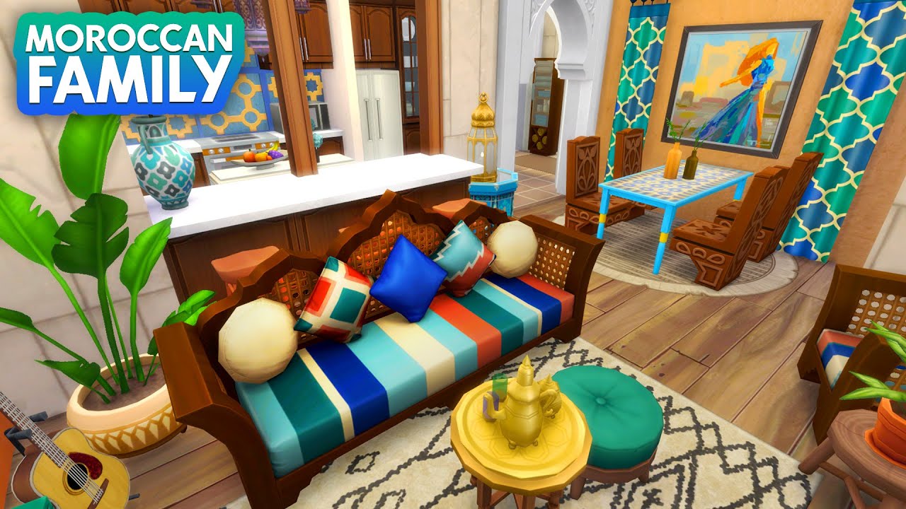 Moroccan Family Apartment // Sims 4 Speed Build - YouTube