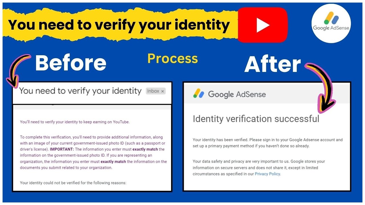 You need to verify your identity !! adsence identity verify kaise karen ...