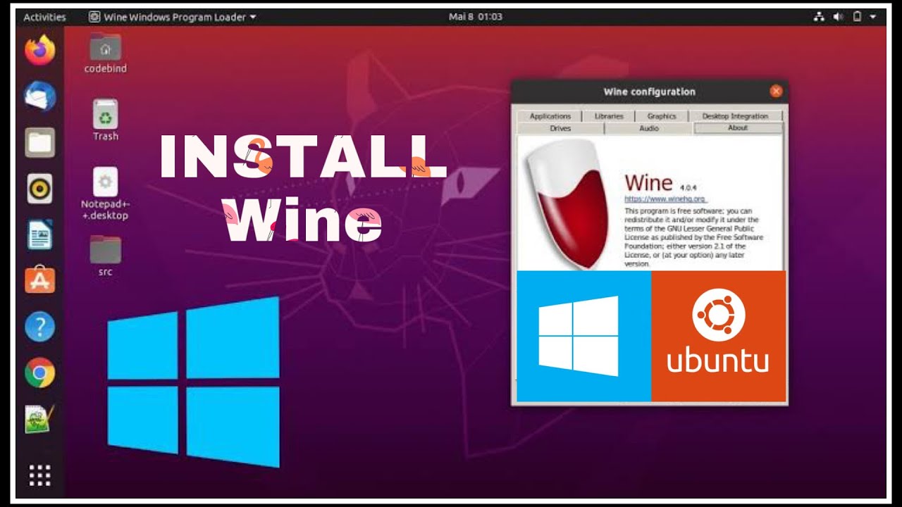 Install Wine In Ubuntu How To Run Windows Softwares On Linux Youtube