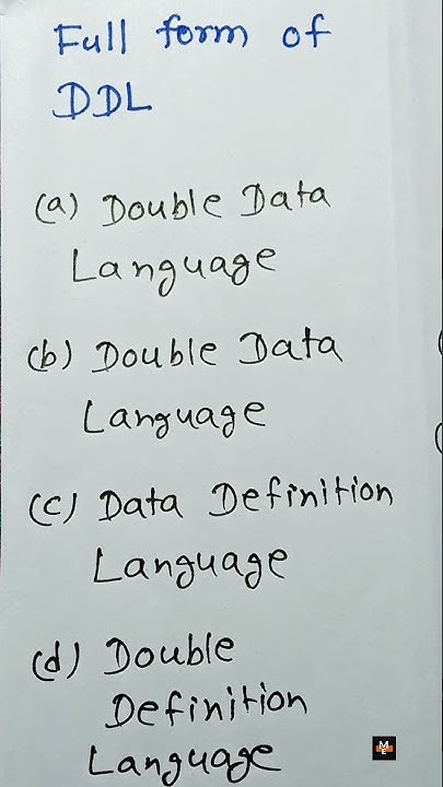 full form of DDL #shorts | DDL means | DDL ka full from - YouTube