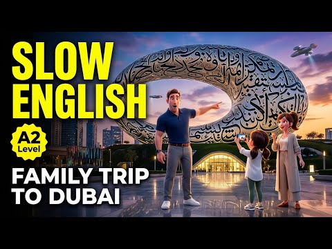 Our FIRST Family Trip to DUBAI! 🇦🇪 (It Was Crazy!) | English Story for Beginners (A2)