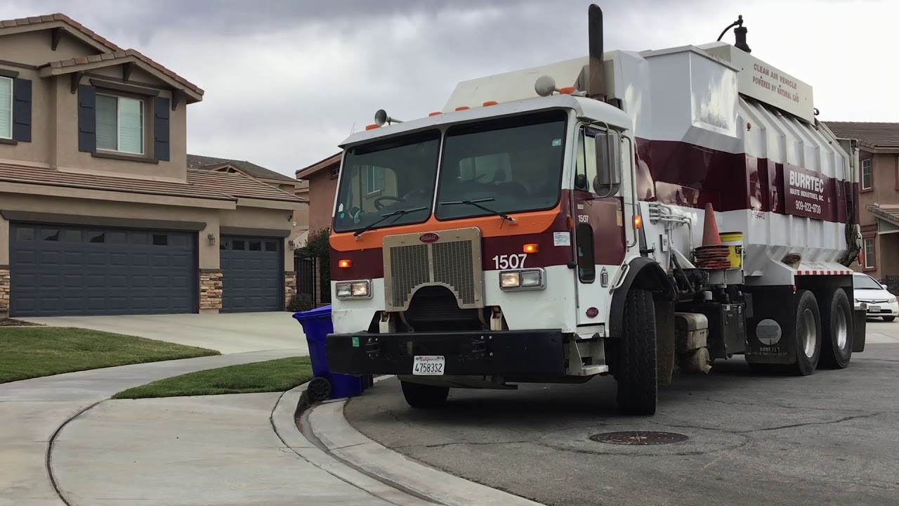 Burrtec Waste Industries On Route In Fontana CA - YouTube