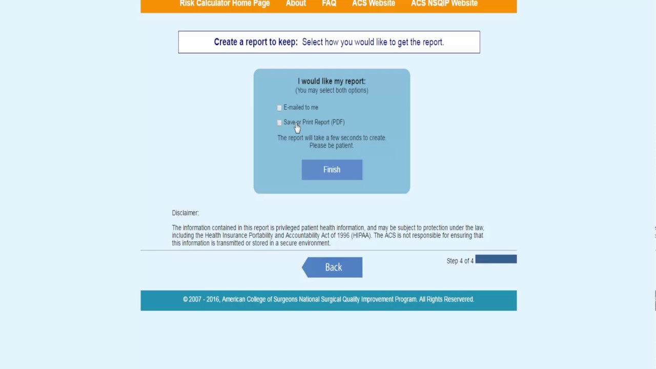 NSQIP Risk Calculator Demonstration - YouTube