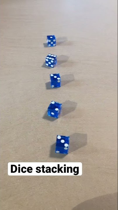 Dice stacking - YouTube