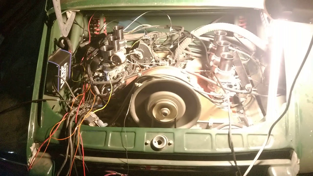 First start of '67 911 with 2.4S engine and VEMS ECU - YouTube