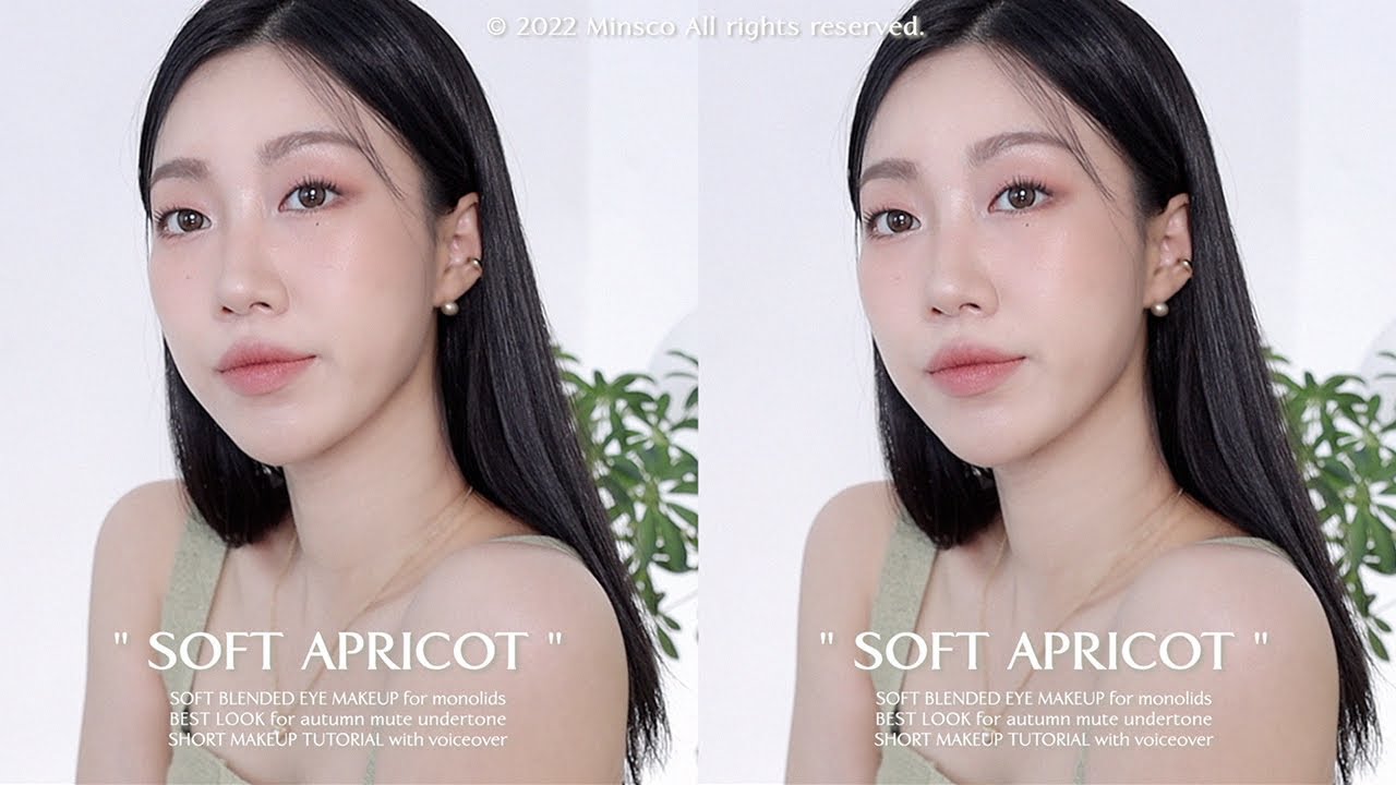 인상이 부드러워보이는 소프트 애프리콧 메이크업🍑 (짧지만 알차다!) | 민스코 Minsco - YouTube