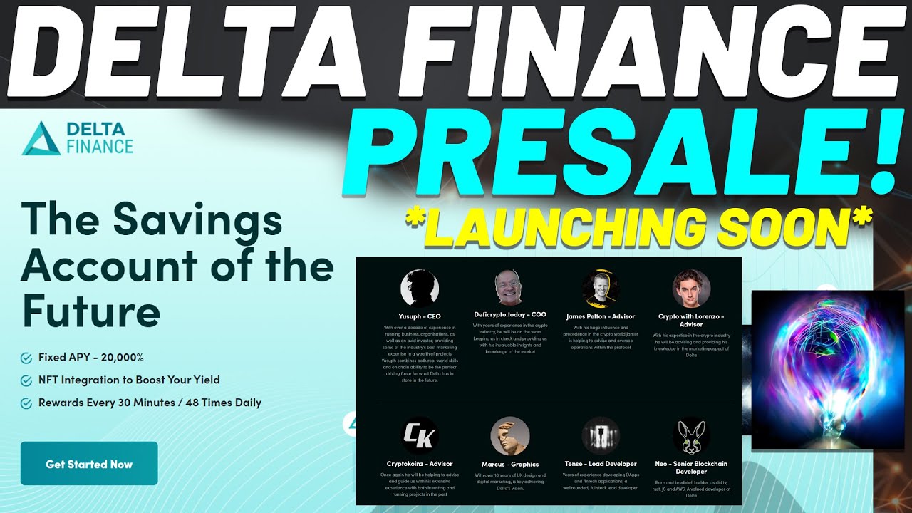 DELTA FINANCE *LAUNCHING SOON* Whitelist Spot Information! Pre Sale ...