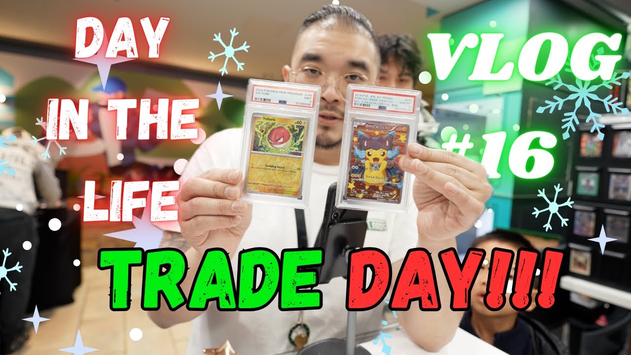 TRADE DAY At Let's Collect Cards! Day In the Life: Vlog#16 - YouTube