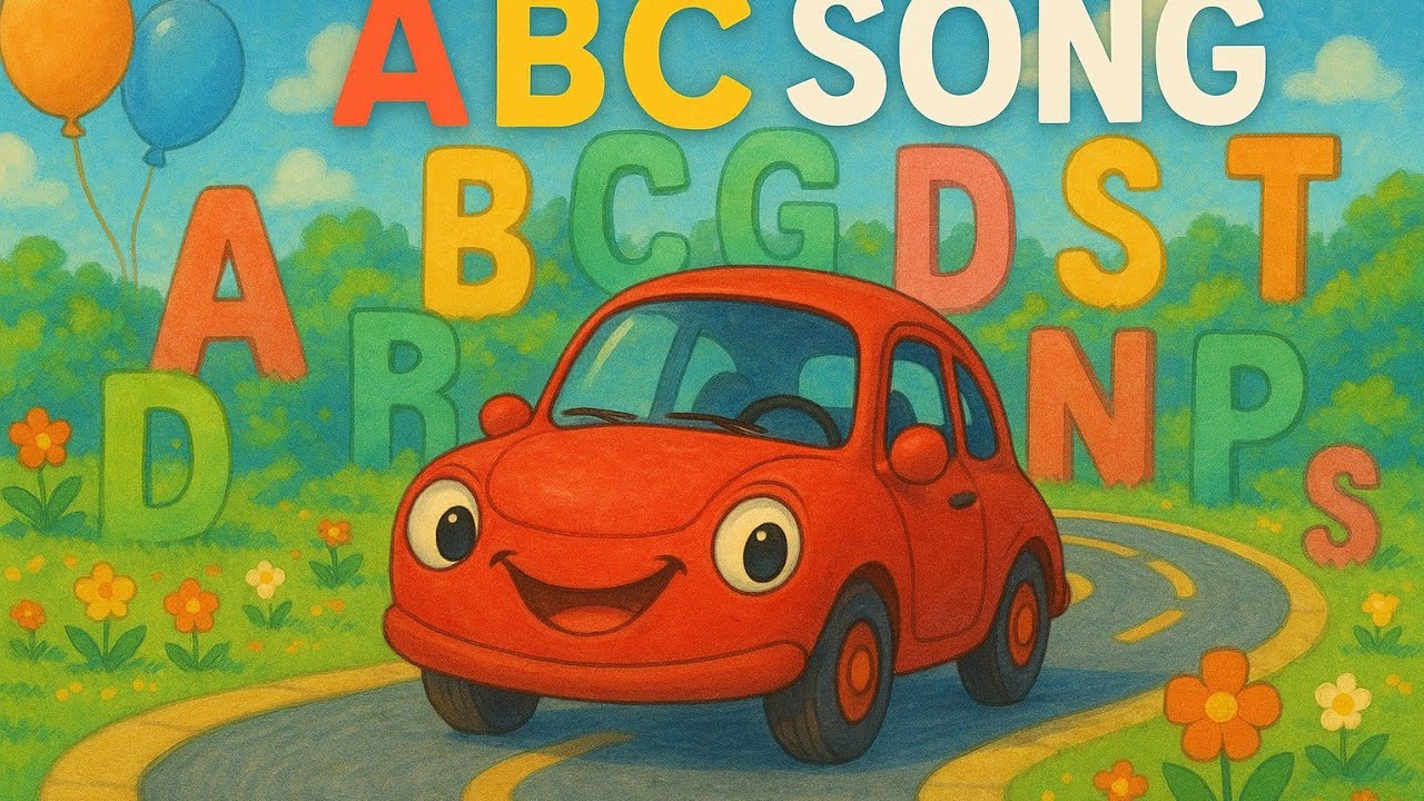 ABC Song with Cartoon Car | Learn Alphabets for Kids | Fun ...