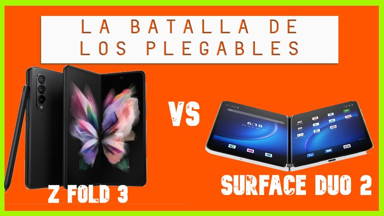 SAMSUNG GALAXY Z FOLD 3 VS MICROSOFT SURFACE DUO 2: Caros e INNOVADORES ...