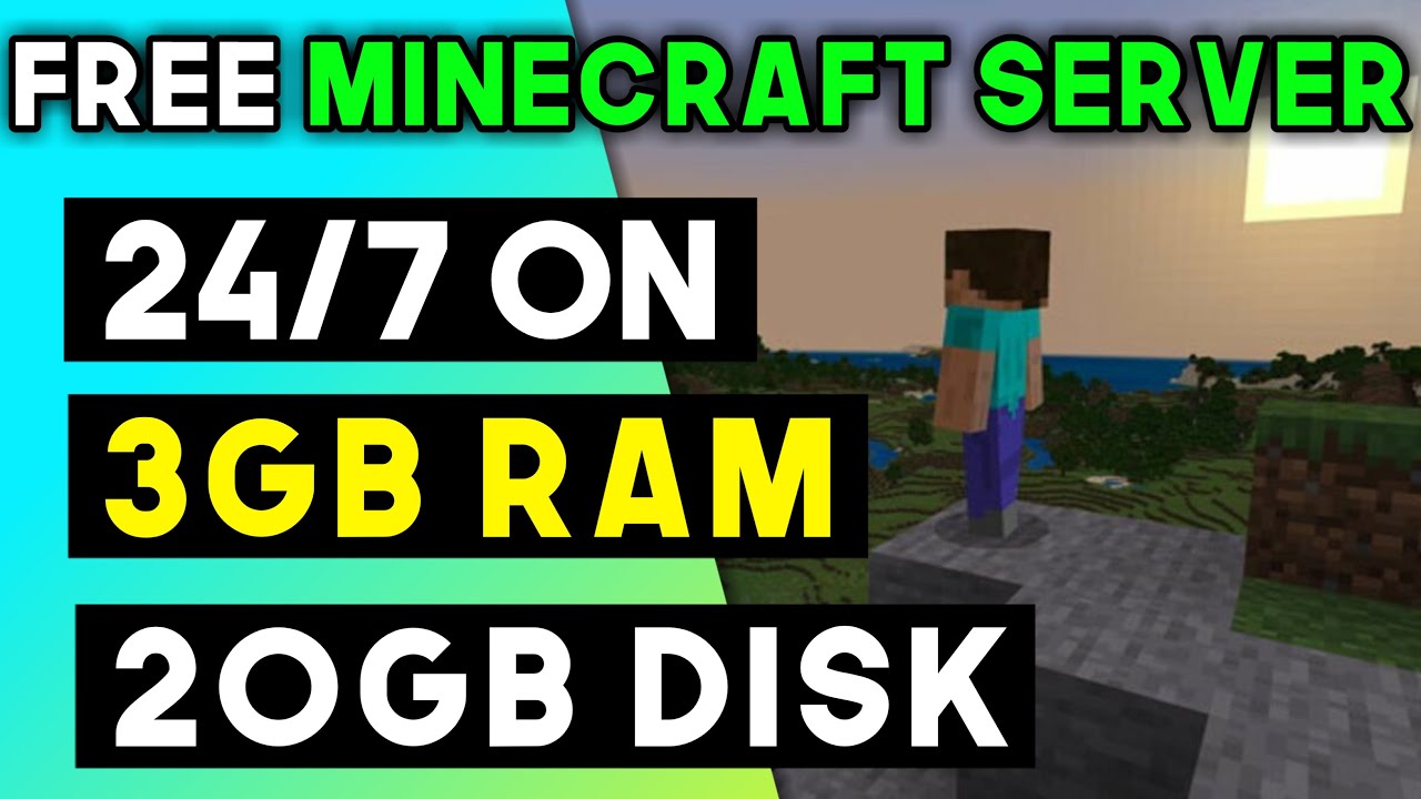 Free 24/7 Server Hosting Minecraft | 3GB Ram | 20GB Disk - YouTube