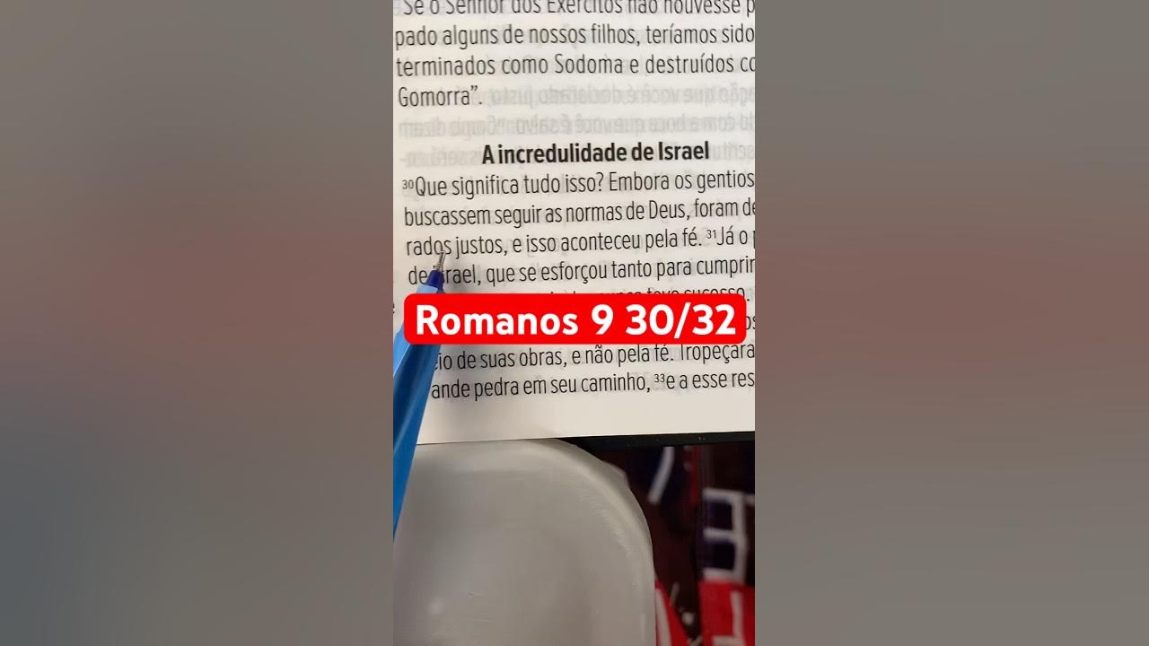 Leitura da Bíblia em Romanos 9 30/32 #biblia #bibliasagrada #bible - YouTube