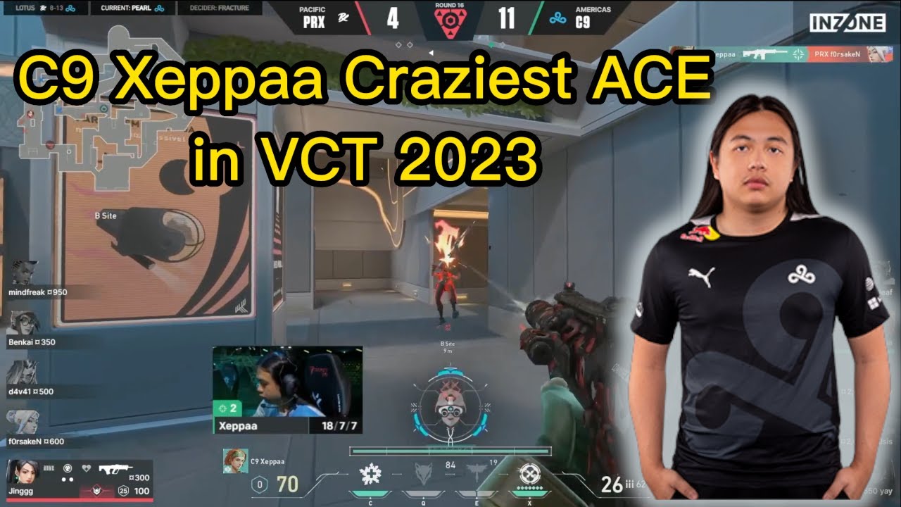 C9 Xeppaa Most Insane ACE in VCT 2023 | Valorant Highlights - YouTube