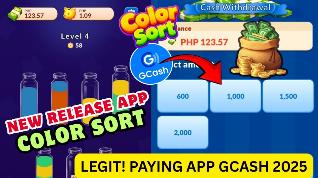 NEW RELEASE APP | COLOR SORT | LEGIT PAYING APP GCASH 2025 | COLOR SORT ...