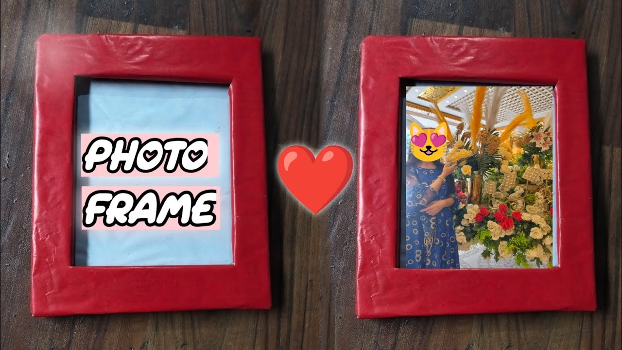 How to make photo frame|Recycling #recycling @MixKitCraft - YouTube