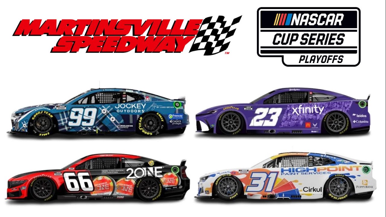 NASCAR Cup Series Paint Scheme Preview for Martinsville - YouTube
