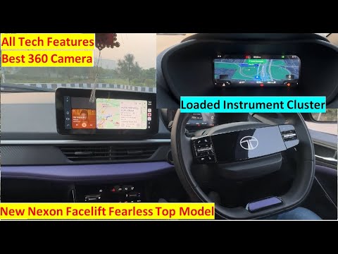 All Tech features | Nexon Face lift Fearless 2024 Top model ...