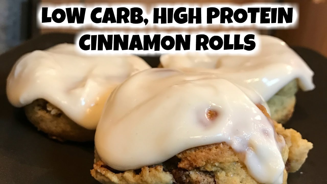 Low Carb, High Protein Cinnamon Rolls - YouTube