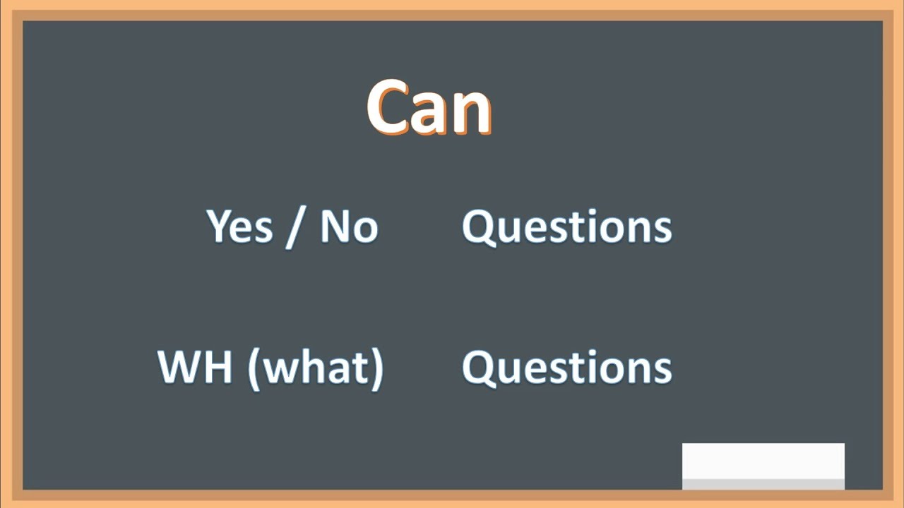 How to ask questions with can| yes/no & wh questions | English grammar ...