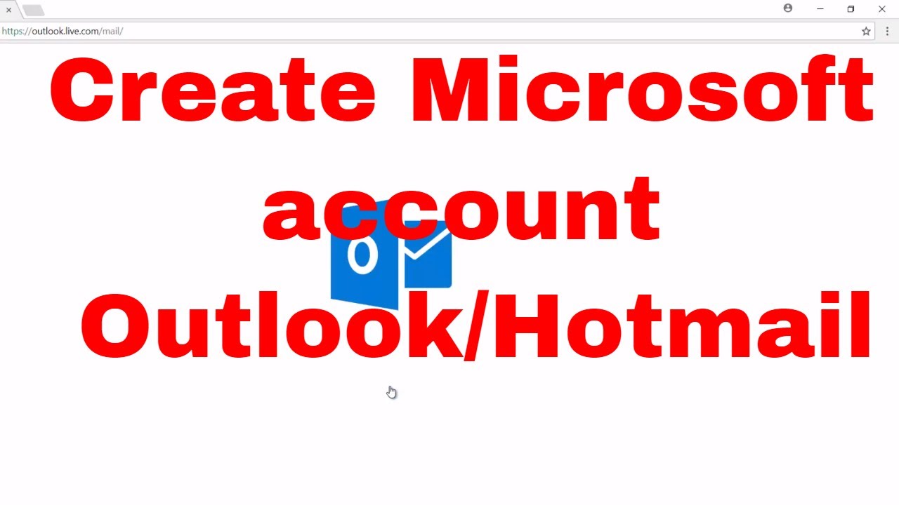 How to create/make Microsoft email outlook or Hotmail account | BDNL ...