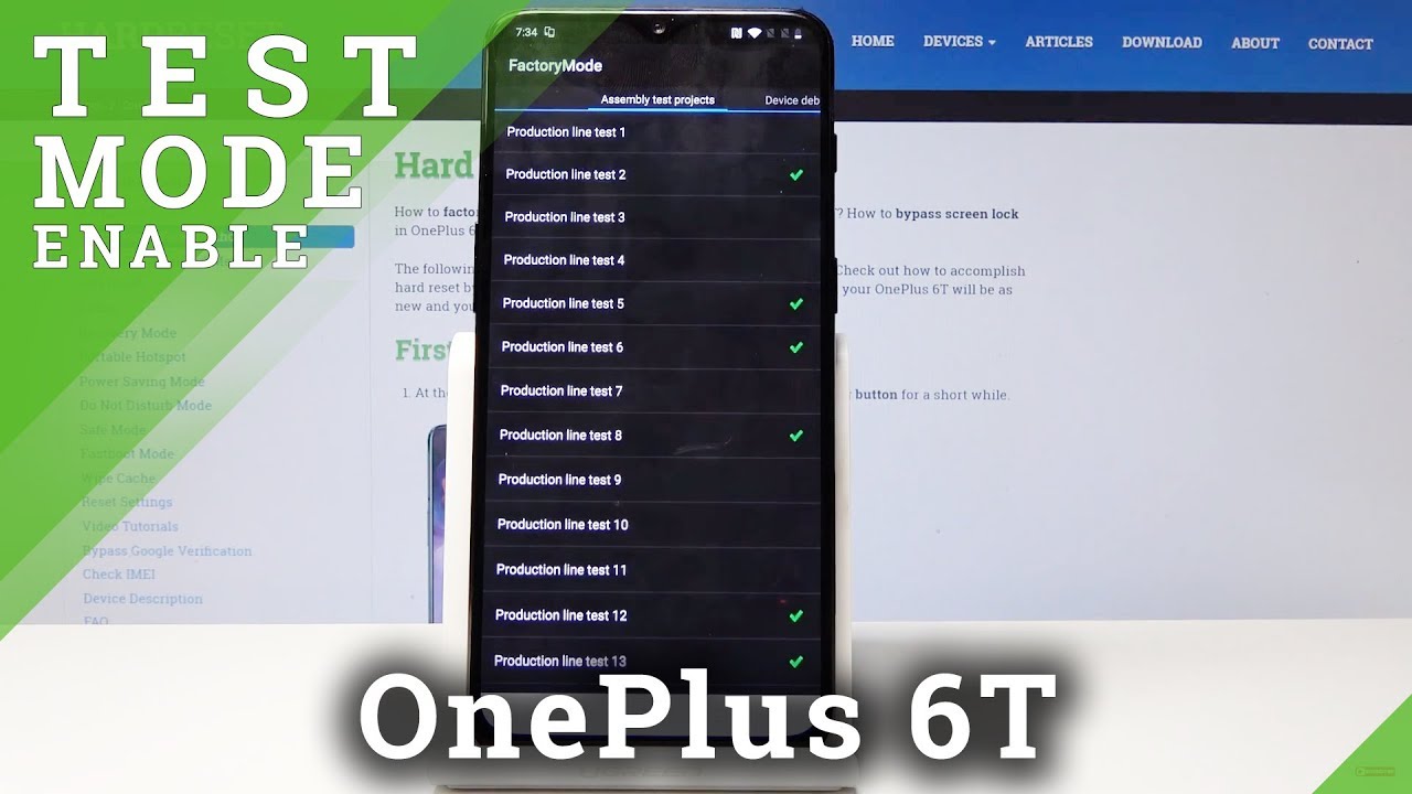 How to Enter Test Mode in OnePlus 6T McLaren Edition - Hardware Test ...
