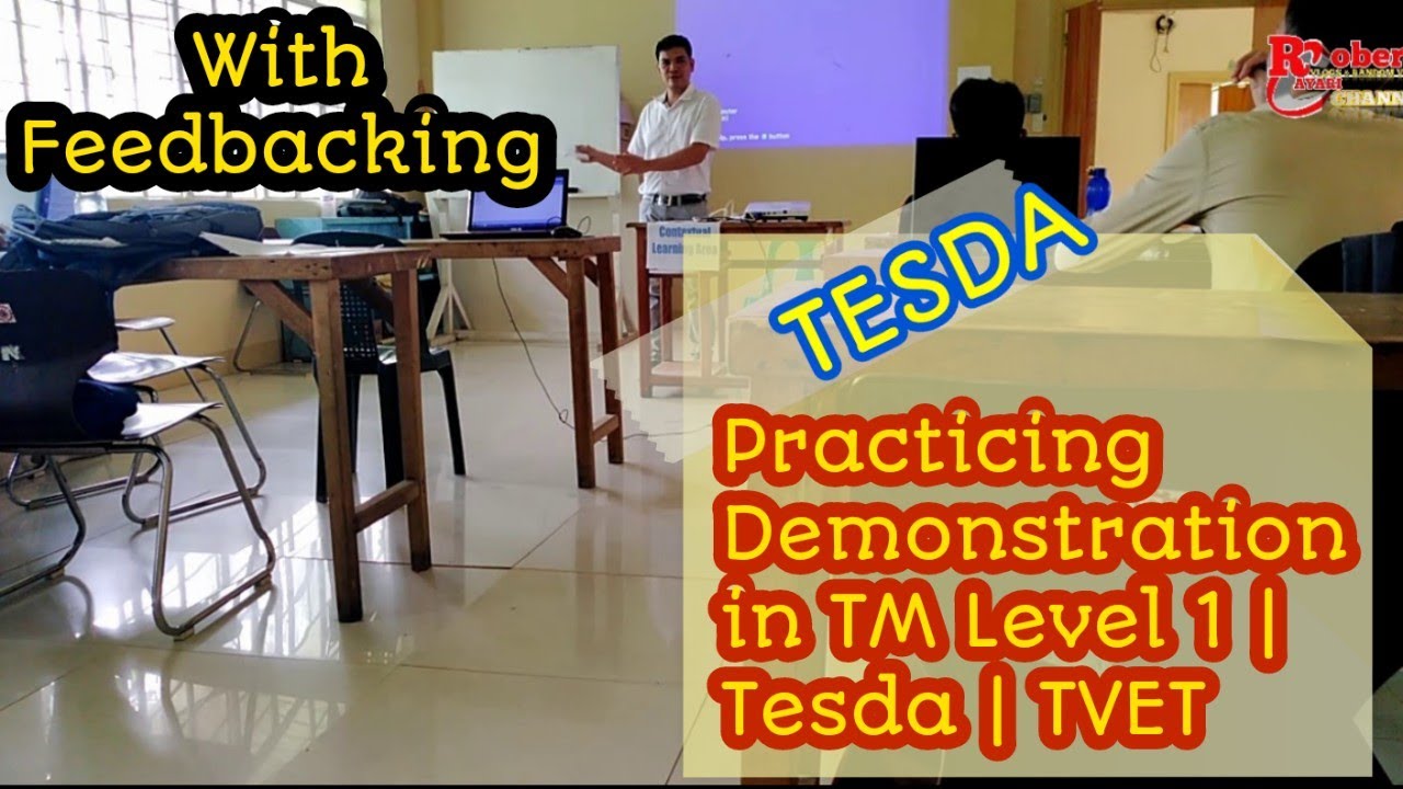 Practicing Demonstration in TM Level 1 and Feedbacking || Tesda - YouTube