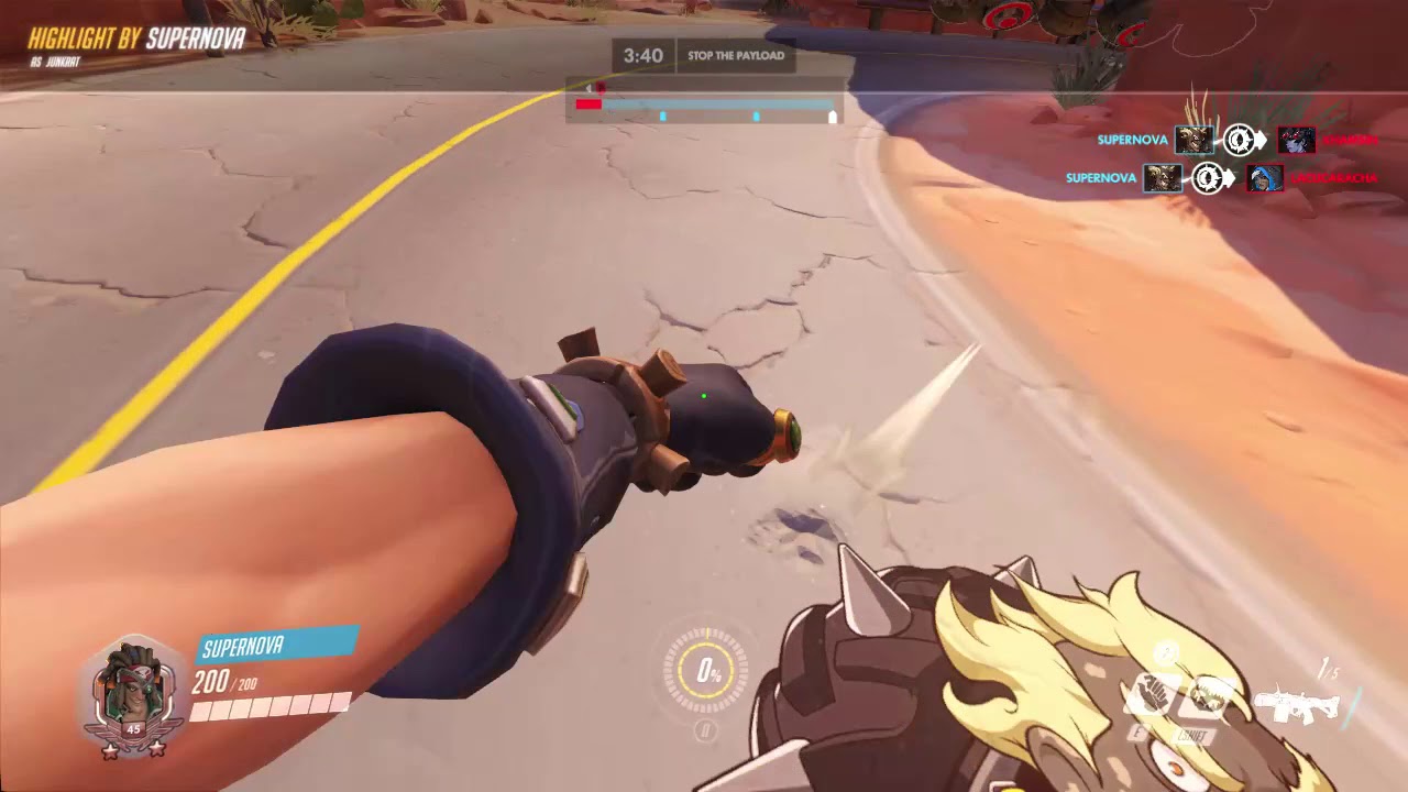 Junkrat Highlight - Tire from the Sky - YouTube