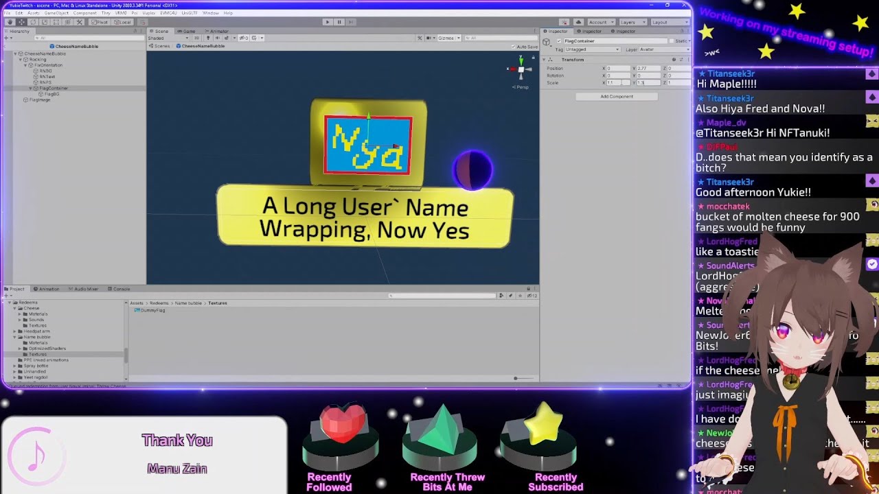 Making cheese avatars appear and stuff (Unity) - YouTube