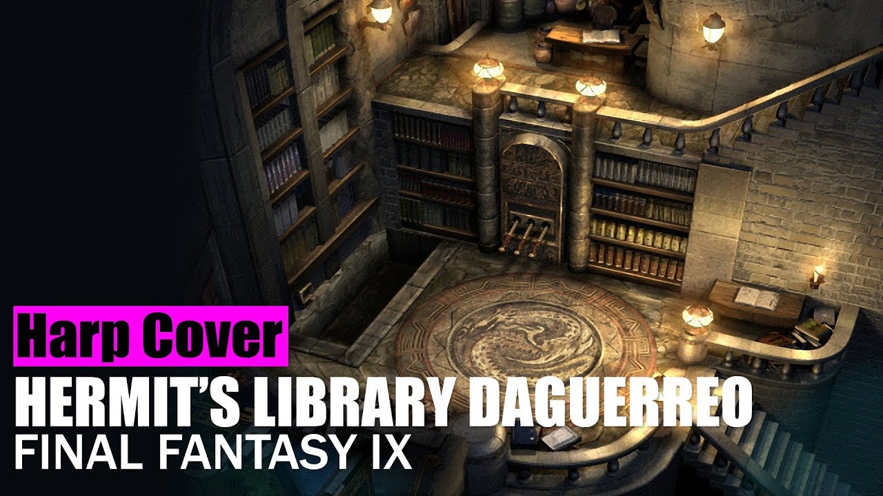 Final Fantasy IX - Hermit's Library Daguerreo [Harp Cover] - YouTube