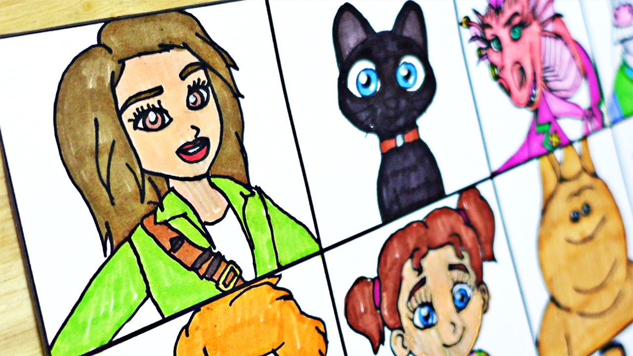 Drawing LUCK Movie Characters : Sam Bob Dragon Jeff - YouTube