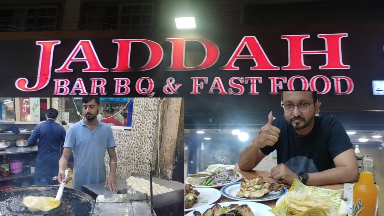 Jaddah BBQ & Fast Food / Nazimabad famous BBQ/ Huge tikka variety ...