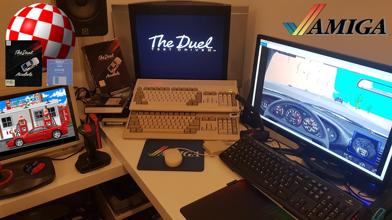TEST DRIVE 2: THE DUEL AMIGA !!! Czyli "sredniowieczny" NEED FOR SPEED ...