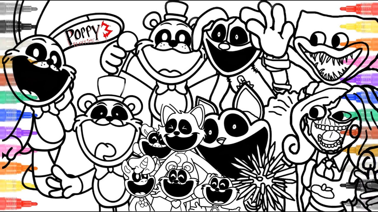 Poppy Playtime Chapter 3 Coloring Pages / How To Color Poppy Playtime ...