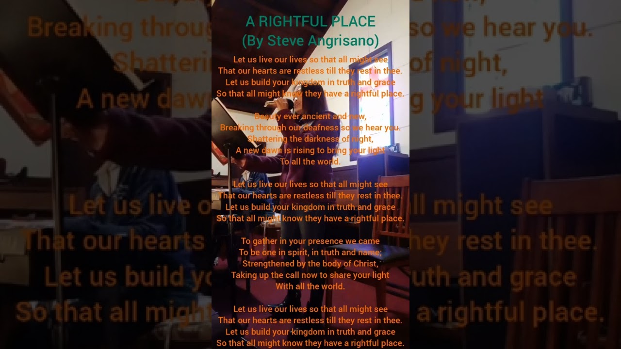 A Rightful Place - YouTube
