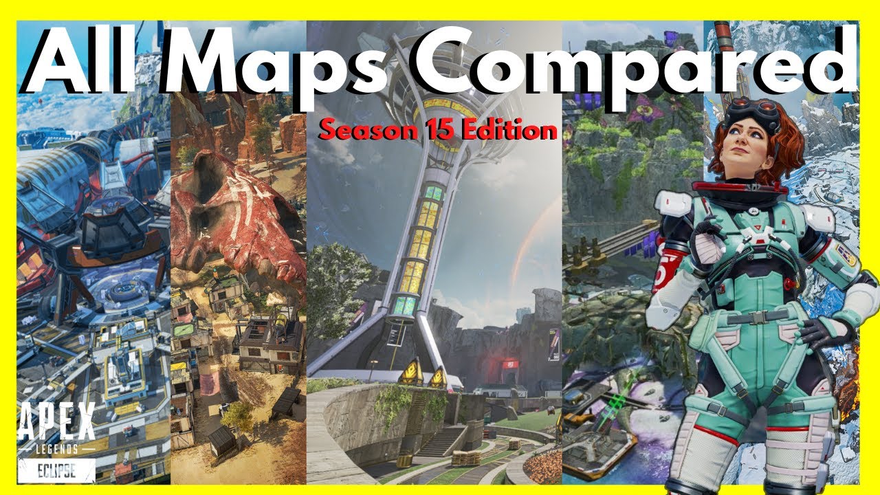 All Maps Compared in Apex Legends Season 15 | Broken Moon Vs Other Maps ...