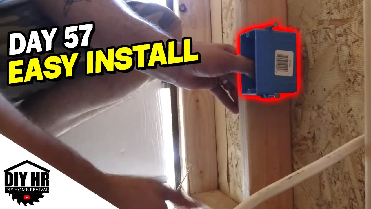 Installing electrical outlet boxes: Day 57 DIY mobile home renovation ...