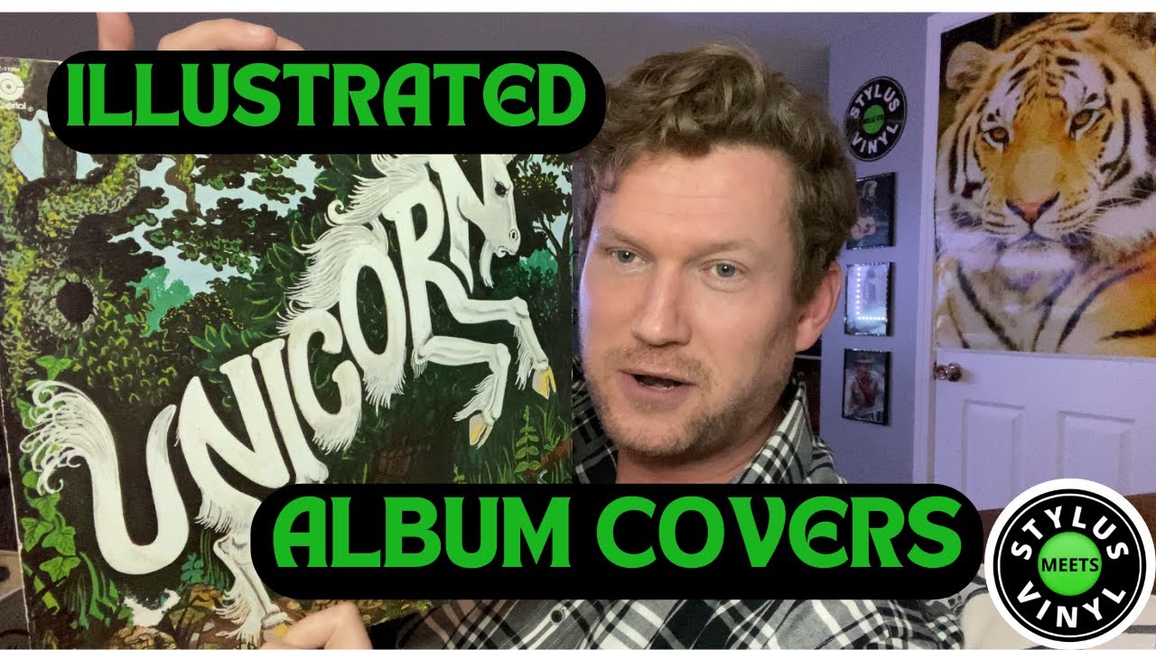 10 Illustrated Album Covers @robwalkerletthemusicplay - YouTube