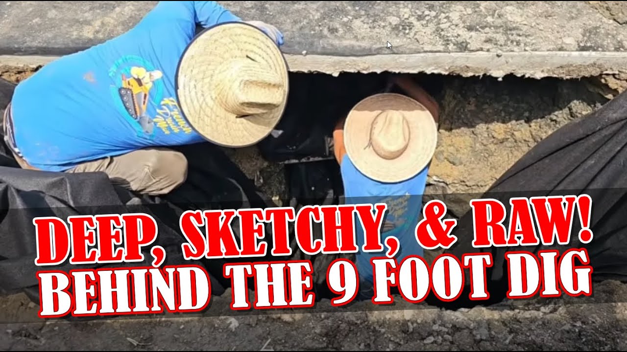 Getting Through a Day of Sketchy Digging—Men Down 9 Feet Deep - YouTube