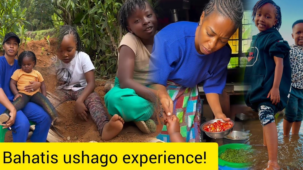 DIANA BAHATI AND KIDS IN USHAGO | THE BAHATIS FUN MOMENTS IN MAKUENI ...