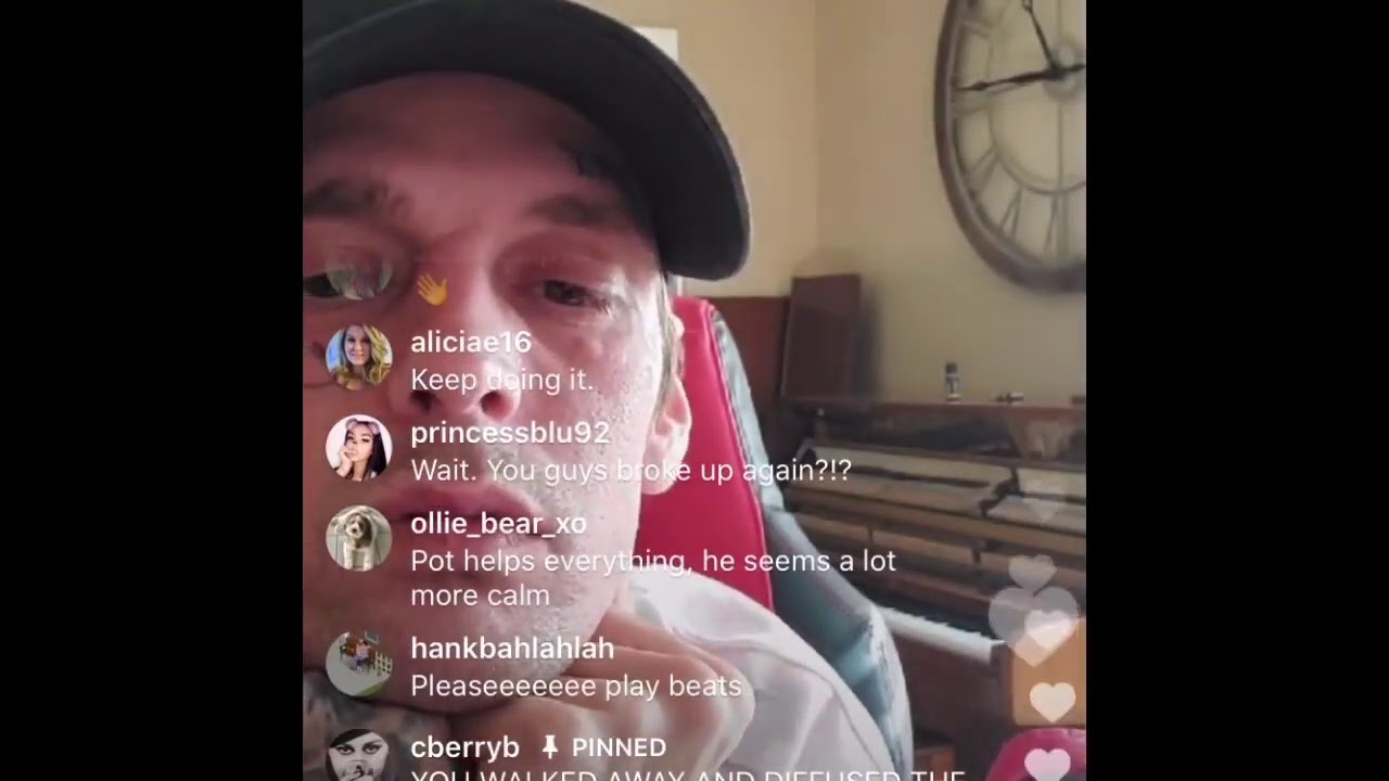 Aaron Carter & Melanie Martin Arguing on IG live! YOU STOPPED SHARING ...