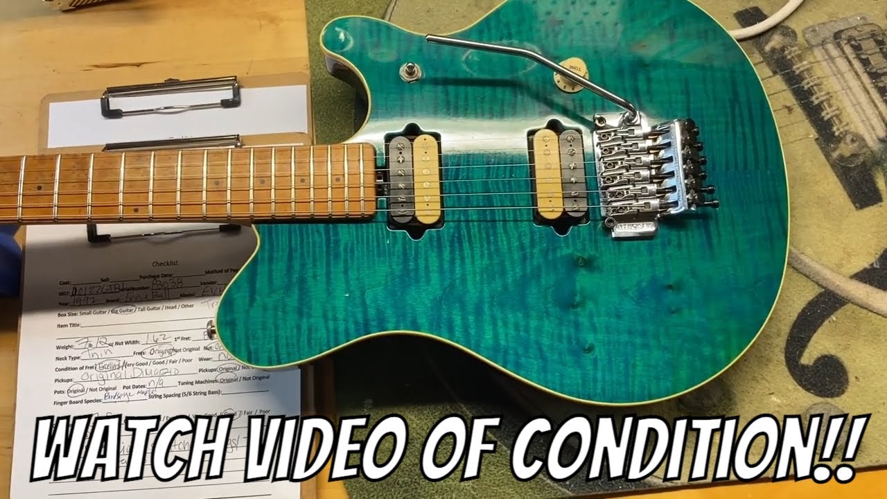 1992 Ernie Ball Music Man EVH Eddie Van Halen Signature Translucent ...