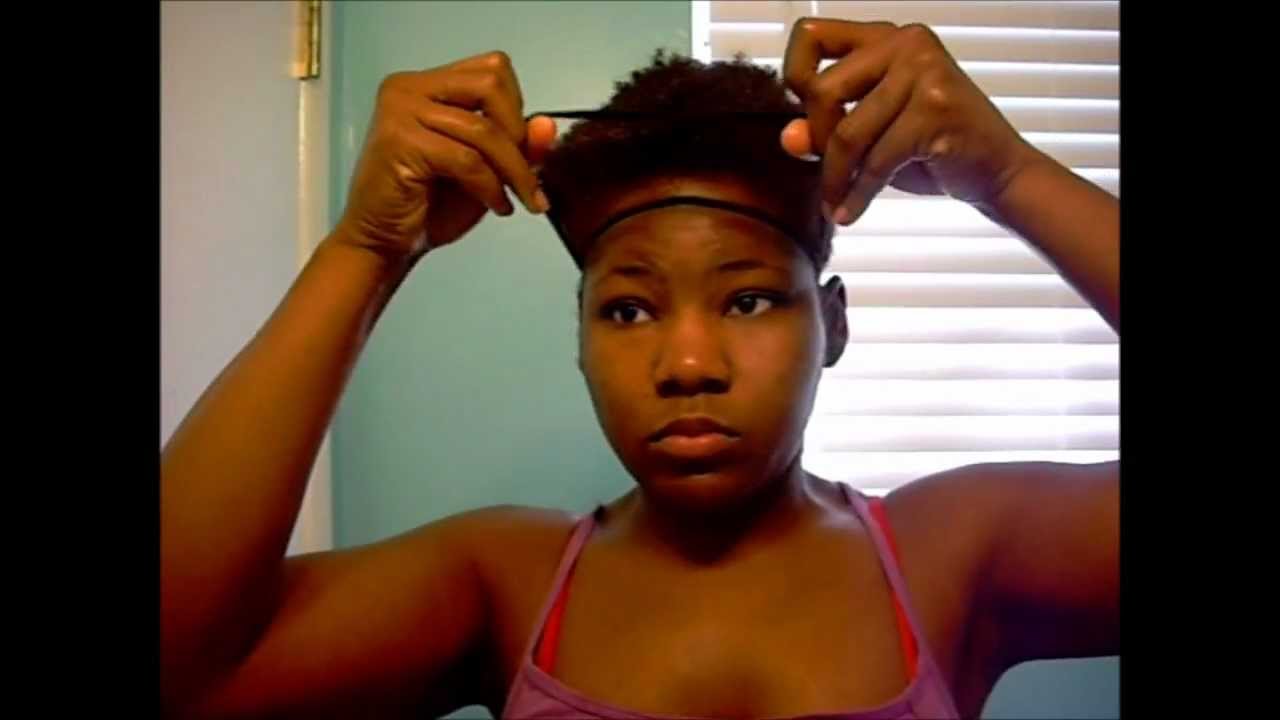 Natural Hair: How I Do My High Puff On My TWA - YouTube