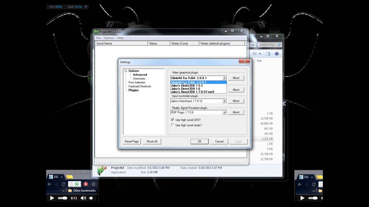 Project 64 2.0+ glide plugin (no unnecessary downloads) - YouTube