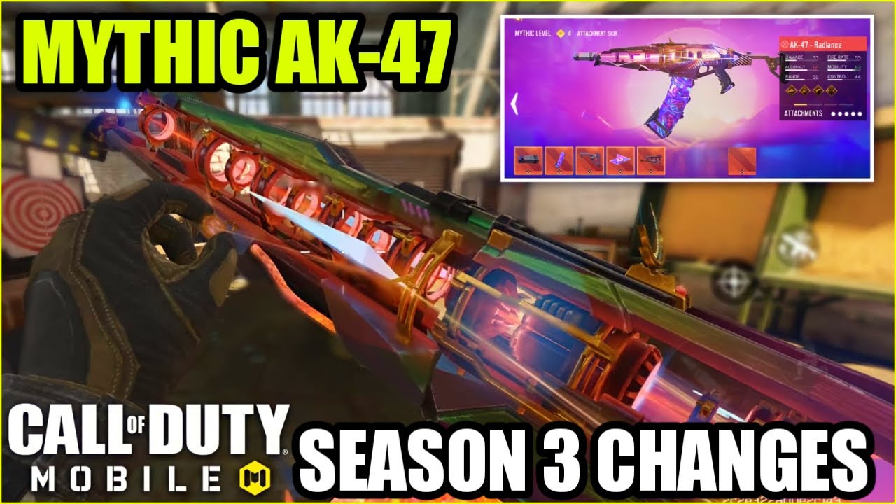 ⚡NEW⚡ Codm Mythic Ak-47 And Season 3 Changes | Codm Season 3 Leaks ...