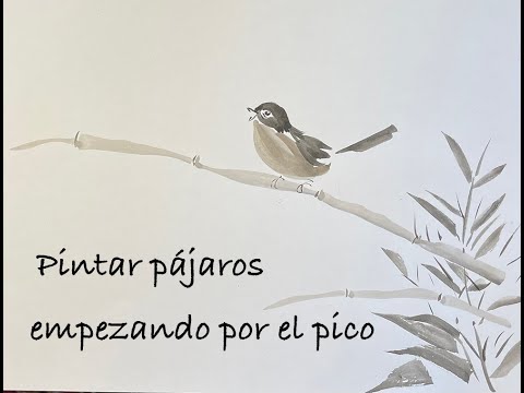 Sumie - Como pintar pájaros desde el pico