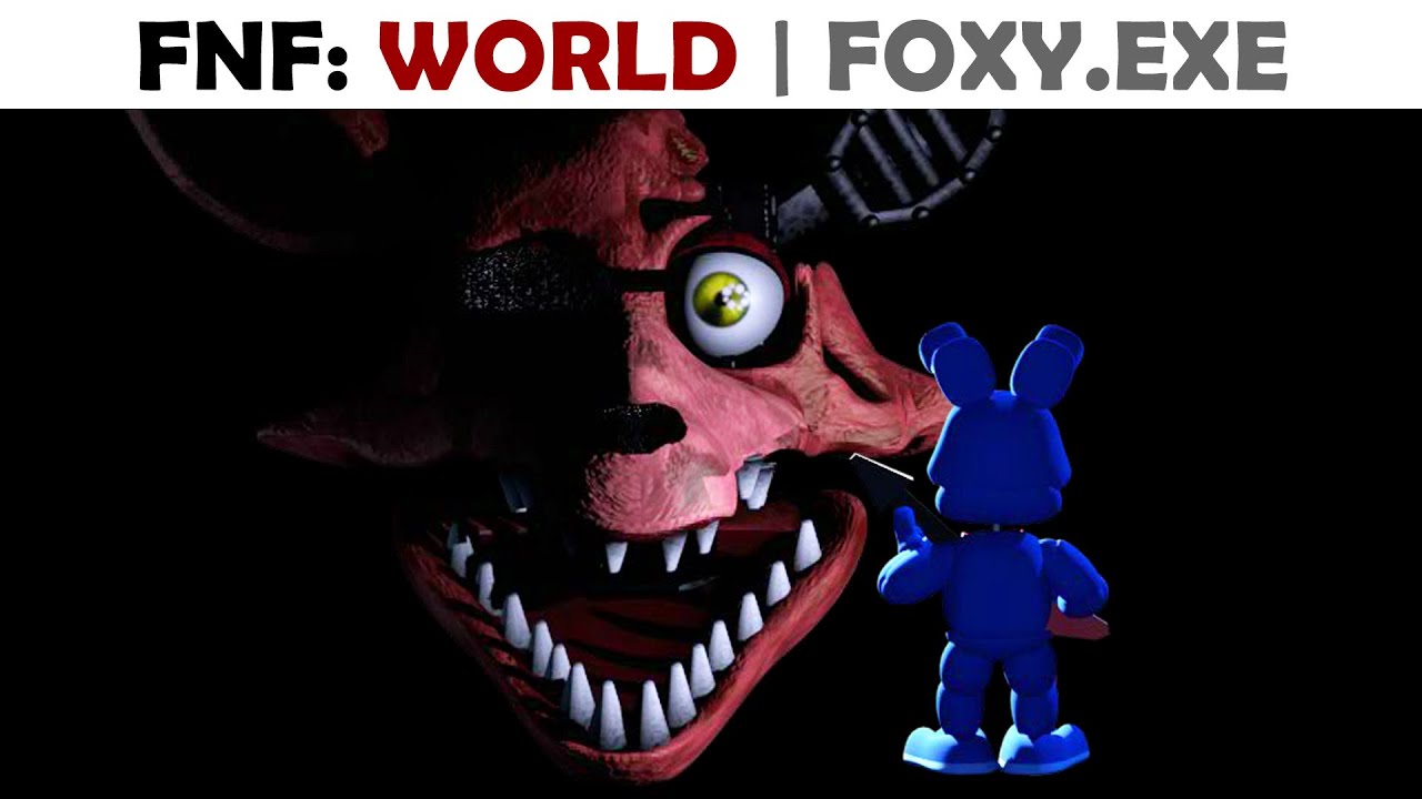 FOXY.EXE secret stage in FNF World - YouTube