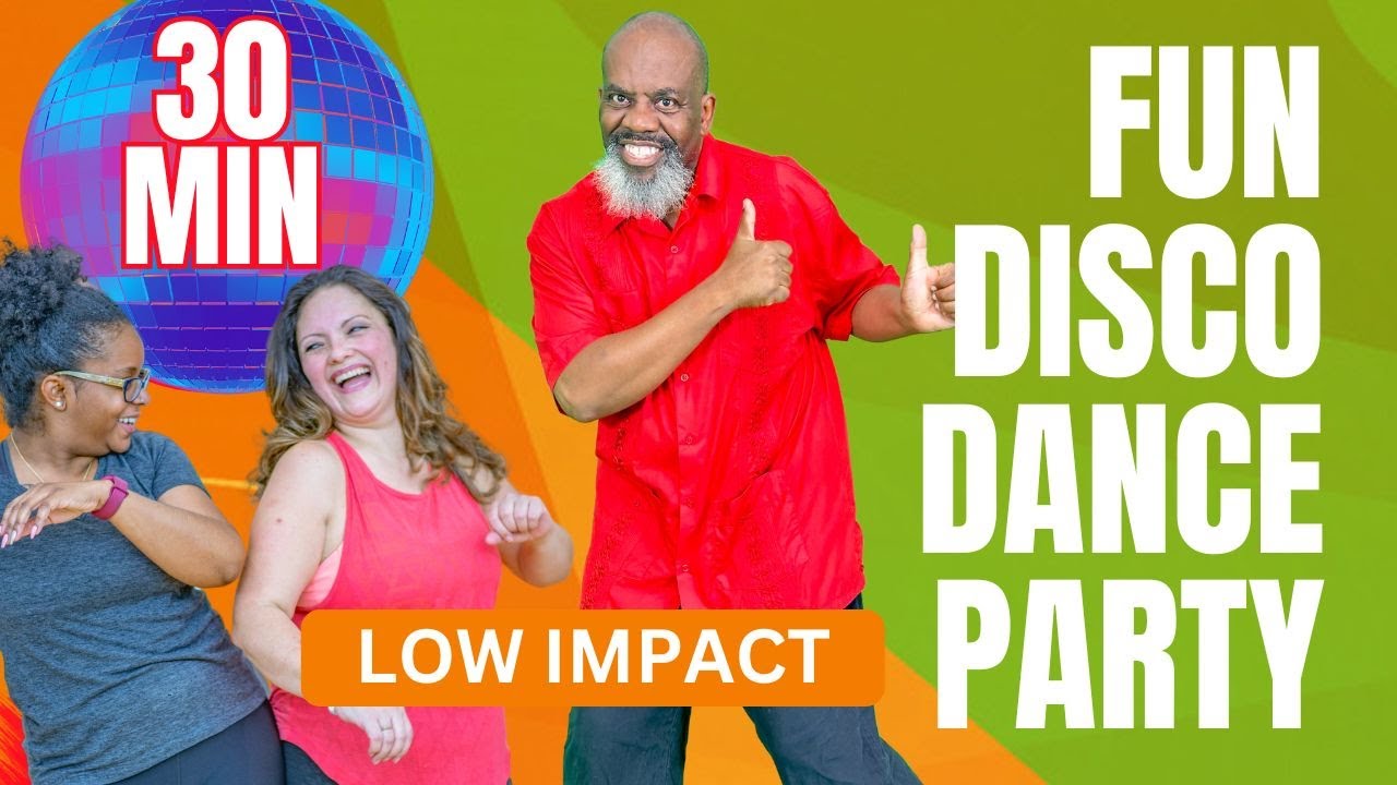 30-Minute Disco Dance Fitness | Fun Retro Workout for All Levels - YouTube