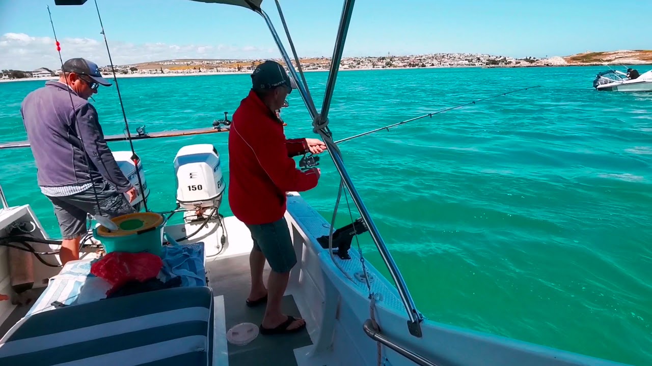 Langebaan Lagoon fishing October '21 on Dream Catcher Charters - YouTube