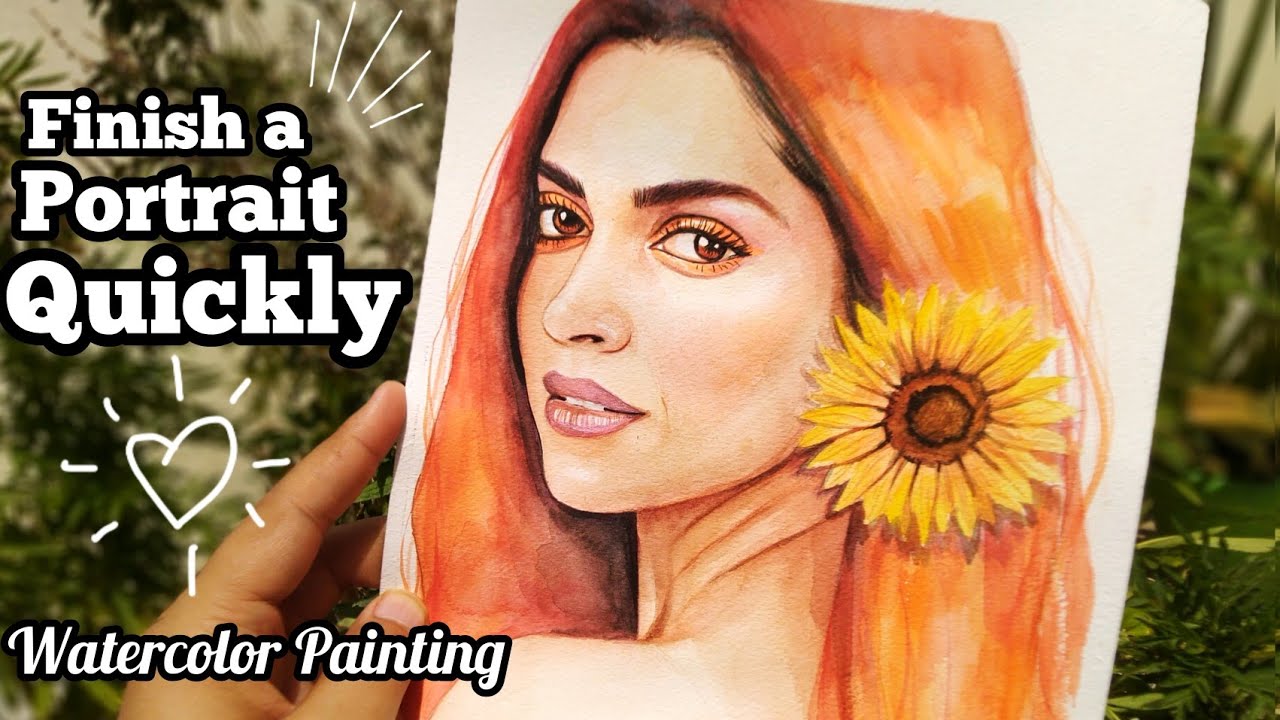 HOW TO FINISH A PORTRAIT QUICKLY - YouTube